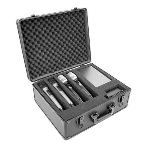 Aluminum Microphone Case With Two Layers Of Customized Foam Sun Case