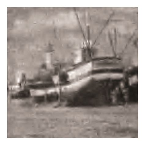 visual comparisons on boat image at 20 sampling ratio with measurement