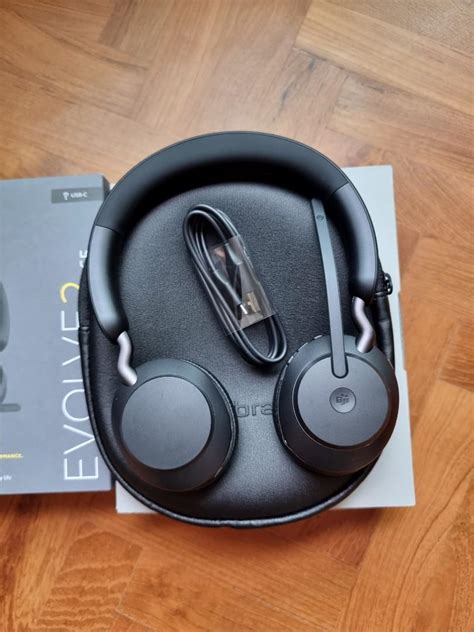Jabra Evolve Link C Ms Stereo Black Audio Headphones Headsets On Carousell