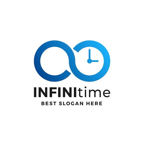 Premium Vector Infinity Time Gradient Icon Logo Vector