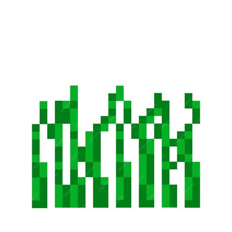 Premium Vector Green Grass Pixel Art Game Development Mobile