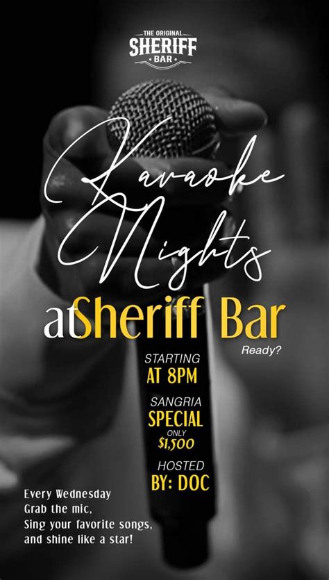 Sheriff 🎤 Wednesday Night Showdown 🎤 The Stage Is Yours At The