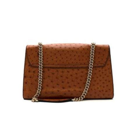 Tan Ostrich Leather Emily Bag For Sale At 1stdibs