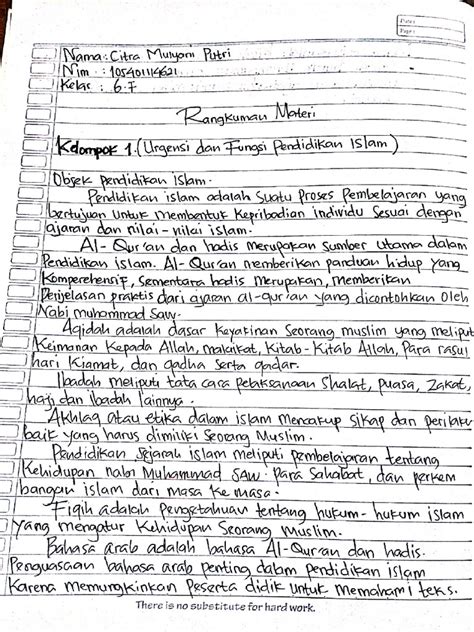 Rangkuman Materi Citra Mulyani Putri 105401114621 Pdf
