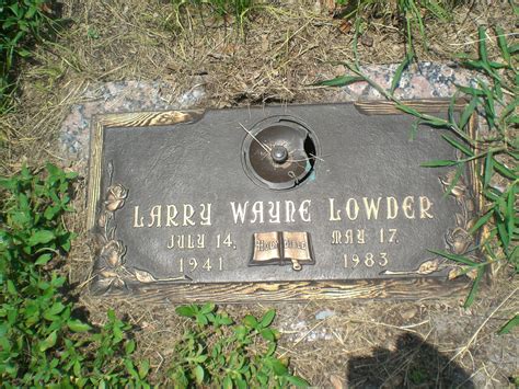 Larry Wayne Lowder 1941 1983 Find A Grave Memorial