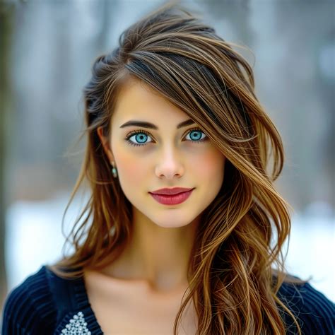 Download Ai Generated Young Woman Brown Hair Royalty Free Stock