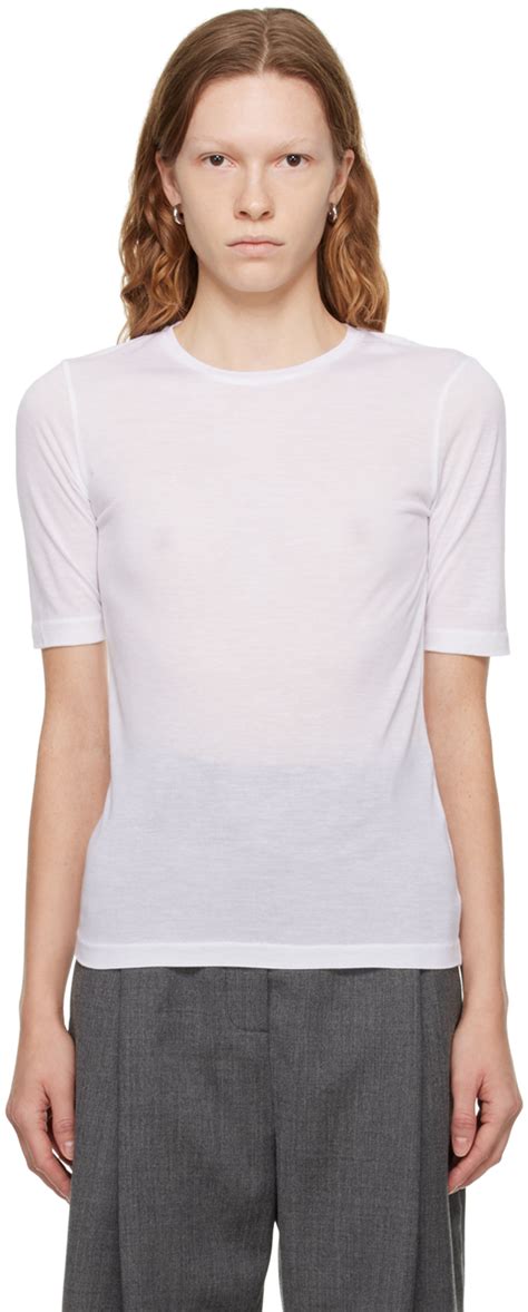 Totême Off White Thin T Shirt Toteme