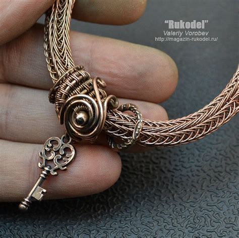 Wire Wrapped Bracelet Viking Knit Wire Work Jewelry Viking Knit