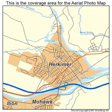 Aerial Photography Map Of Herkimer Ny New York