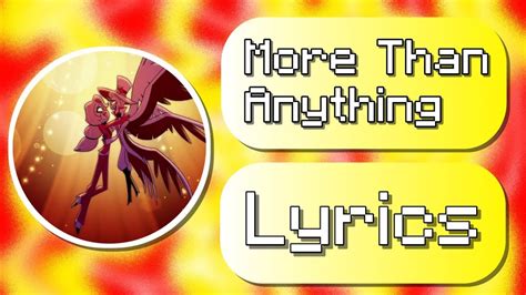 Hazbin Hotel More Than Anything Lyrics Youtube