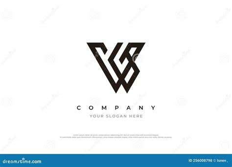 Initial Letter Vg Monogram Logo Design Vector Stock Vector Illustration Of Company Initials