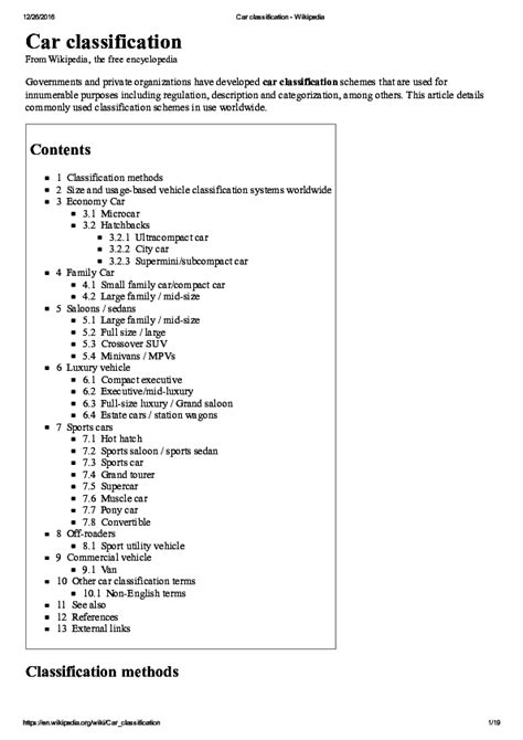 Pdf Car Classification