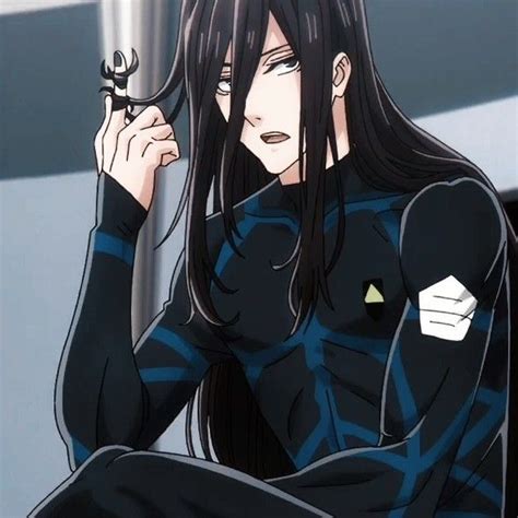 Elegant Anime Character With Long Black Hair Jubei Aryu Aryu Fanart
