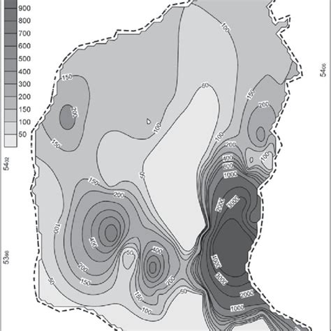 Isoline Map Of The Ams Ellipsoids Shape Factor T For The Entire Fic