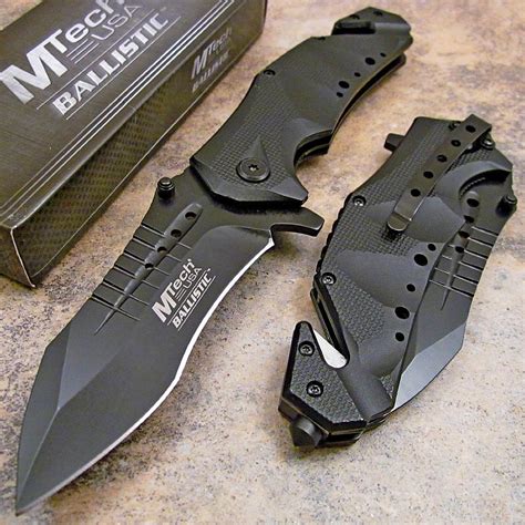 Folding Combat Knives Mtech Usa Tactical Folding Knife Brushed Metal
