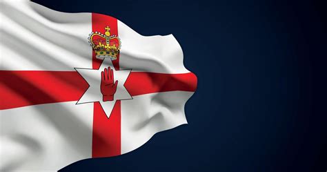 Northern Ireland Flag Design With Royal Emblem 72433487 Vector Art At
