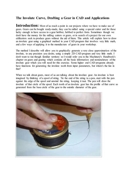 Involute Curve In Autocad Docx