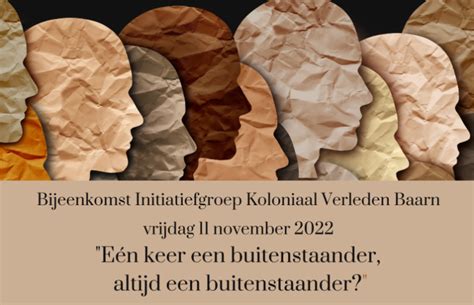 Eens Een Buitenstaander Altijd Een Buitenstaander Bijeenkomst 11