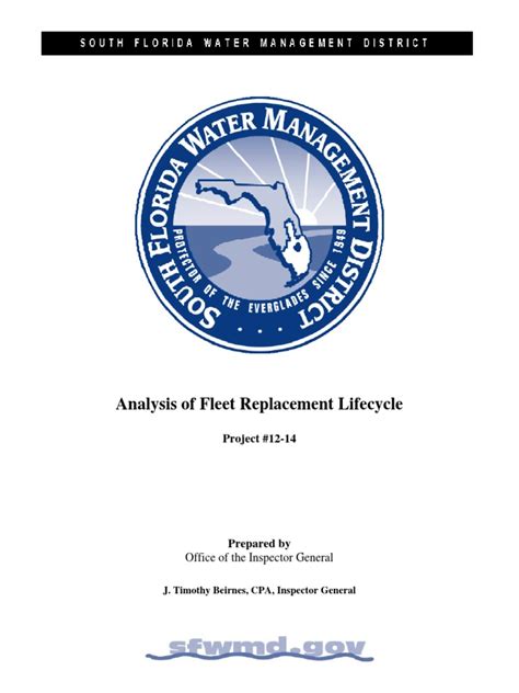 Analysis Of Fleet Replacement Lifecycle Project 12 14 Pdf Life
