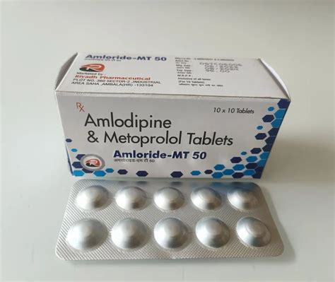 Amlodipine 5mg Metoprolol50 Mg At ₹ 950box Norvasc Tablets In