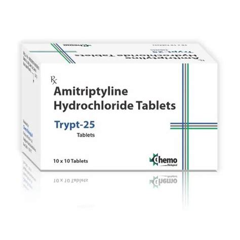 Amitriptyline Hydrochloride 25mg Tablets At Best Price In New Delhi Chemo Biological