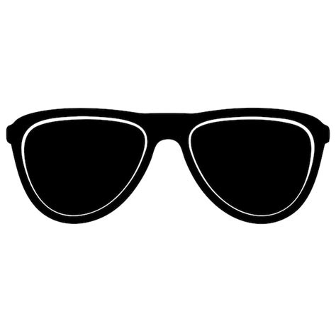 A Pair Of Sunglasses With A Black Frame And A Black Lense Premium Ai