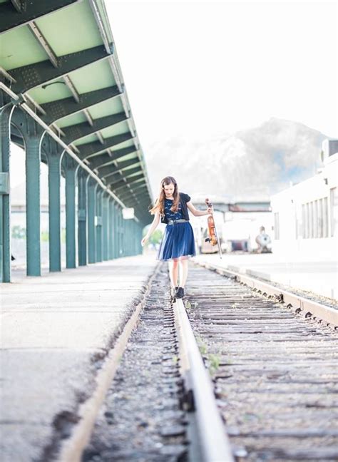 Railroad Tracks Portrait Photography In This Moment