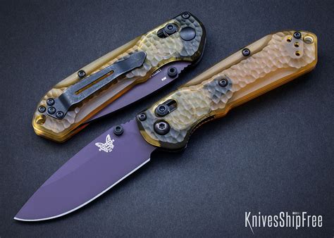 Benchmade Knives 565pl 2501 Mini Freek Shot Show Limited Edition Amber Ultem Cpm M4