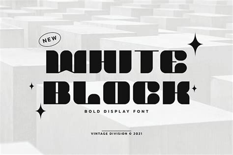 White Block Personal Use Font