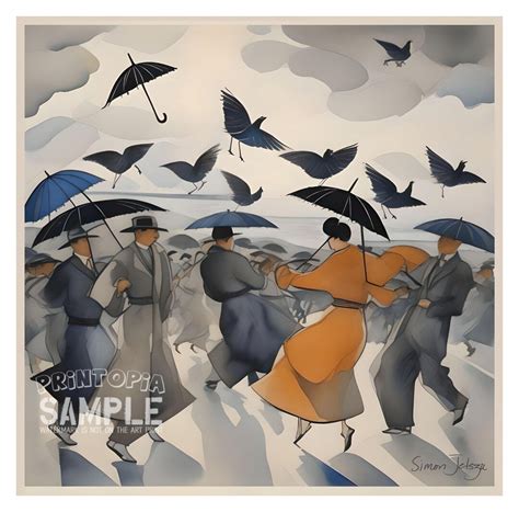 Birds Of A Feather Seaside Dance 2023 Simon Jetszu Art Print From An