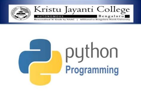 Introduction To Basics Of Python Pptx