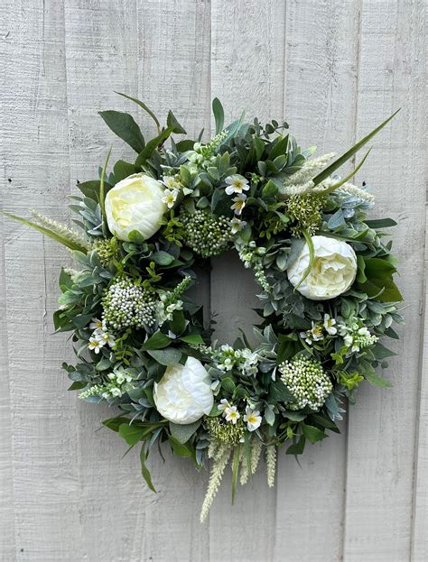 Summer Cream Peony Astilbe Wreath Artofit