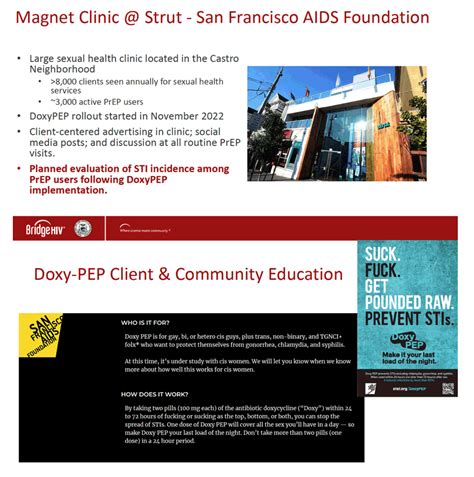 Doxycycline Post Exposure Prophylaxis Doxypep High Uptake And Significant Decline In Stis