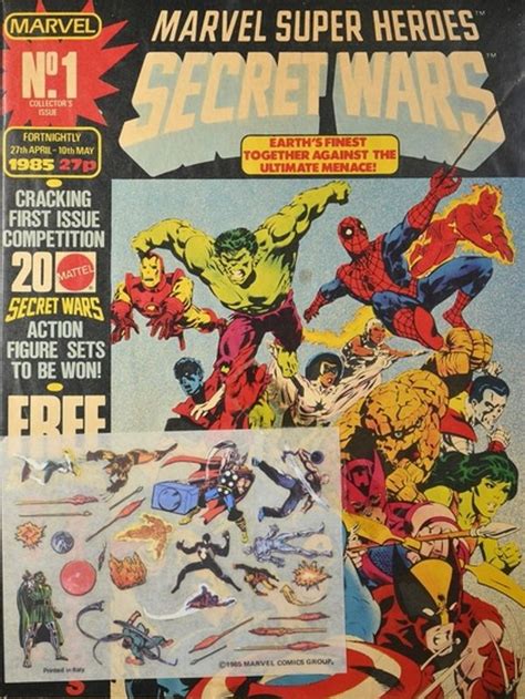 Marvel Super Heroes Secret Wars 1 Uk Edition Value Gocollect