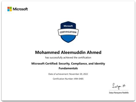 Mohammed Aleemuddin A On Linkedin Sc900 Security Fundamentals Microsoft