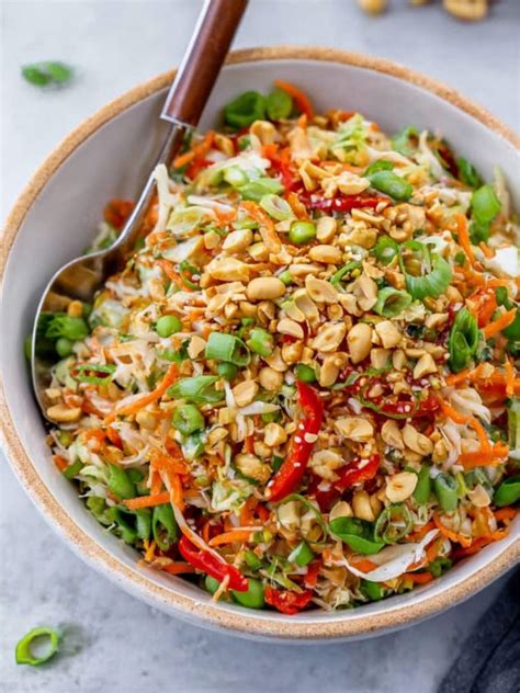 Thai Peanut Salad Recipe Easy Healthy And Ready In 20 Minutes