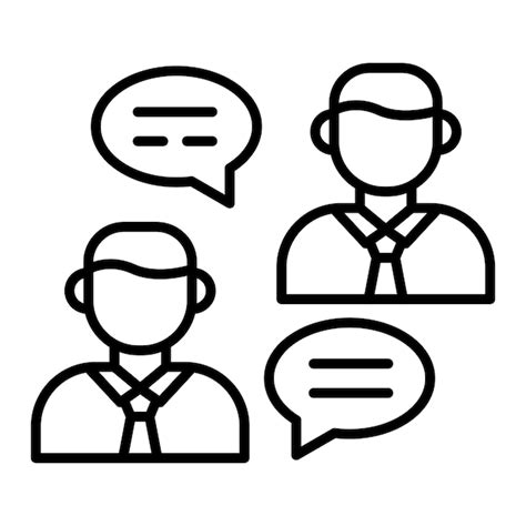 Premium Vector Conversation Icon