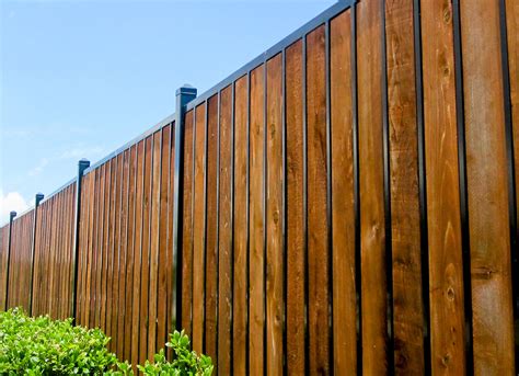 Estate Ornamental Privacy Fencing Steel And Wood Fence