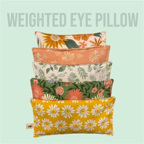 Weighted Eye Pillows Heat Cold Therapy Flax And Lavender Eye Pillow