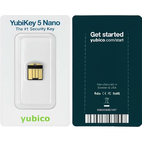Dispozitiv Criptografic Securizat Tip Token Yubico Yubikey 5 Nano