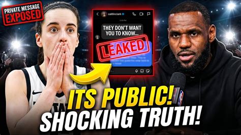 Caitlin Clark Shocked After Leaked Dm With Lebron James Goes Public