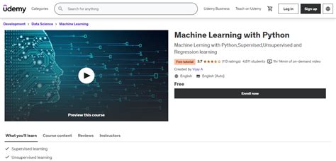 7 best and free udemy machine learning courses in 2024 [june]