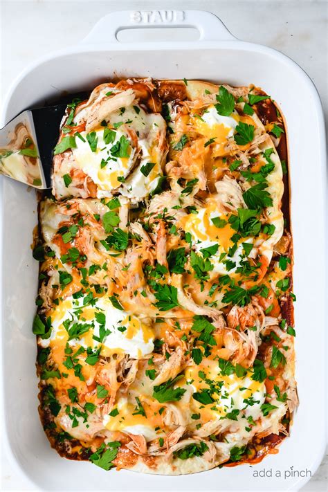 Chicken Enchilada Casserole Recipe Add A Pinch