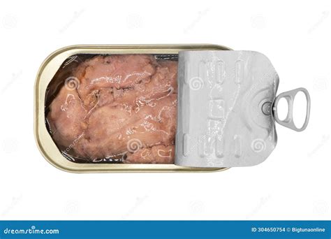 Packaging Of Canned Cod Liver Isolated On White Background Preserved