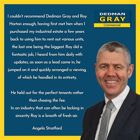 Dedman Gray Property Consultants On Linkedin Review Success Appreciation