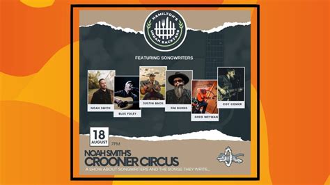 Noah Smiths Crooner Circus At Hamiltons Urban Backyard Hamiltons Urban Backyard 18 August