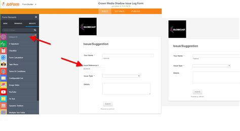 Unique Id Widget Can We Show Unique Id Value On Form