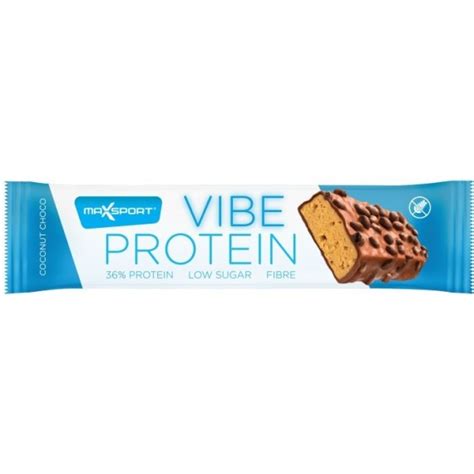 Baton Proteic Cu Nuca De Cocos Si Glazura De Ciocolata Cu Lapte Vibe Protein 55g Max Sport