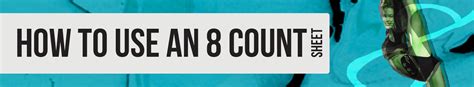 How To Use An 8 Count Sheet For Your Cheer Music ⋆