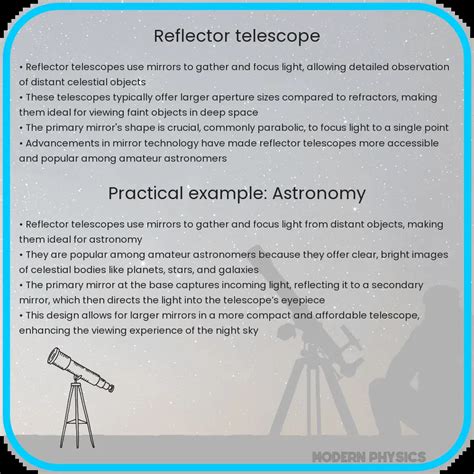 Reflector Telescope Clarity Magnification And Ease